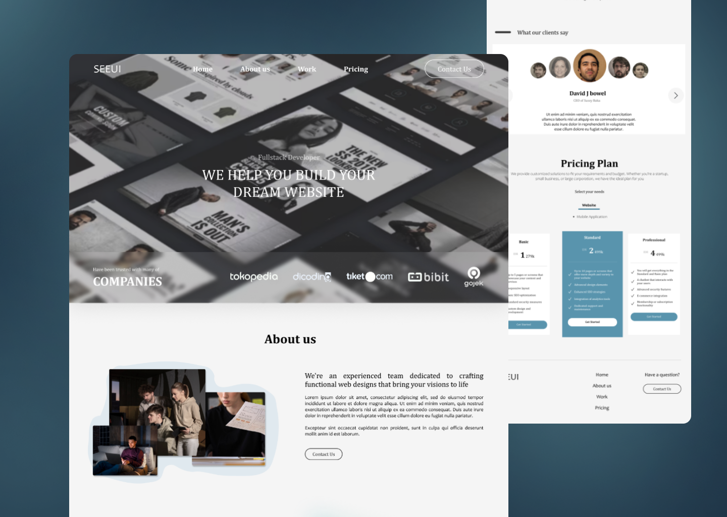 Web Design | Web dev services concept by Muhammad Azka Tanzila on Dribbble