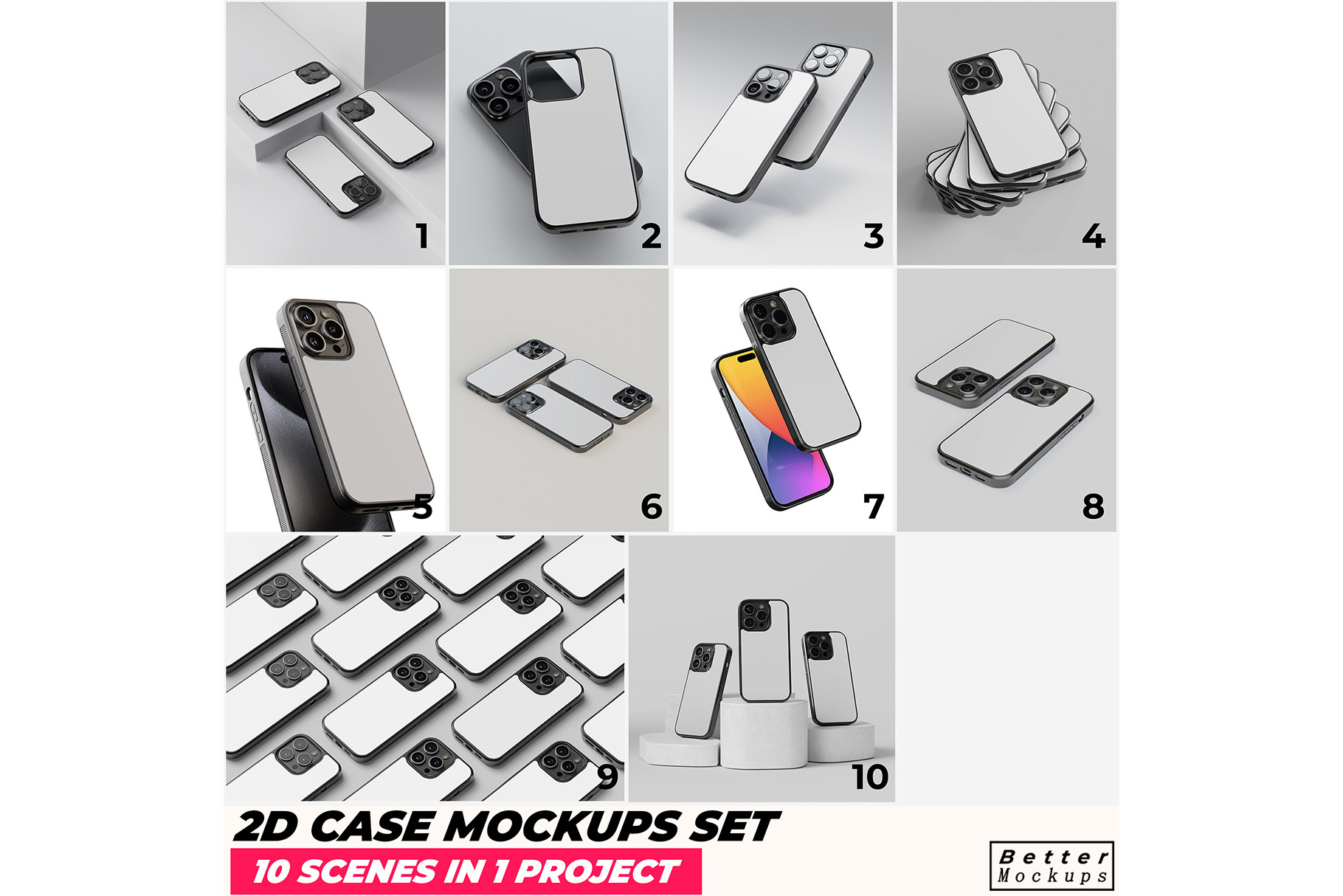iPhone 15 Pro 2D Case Mockup by Augustinas on Dribbble