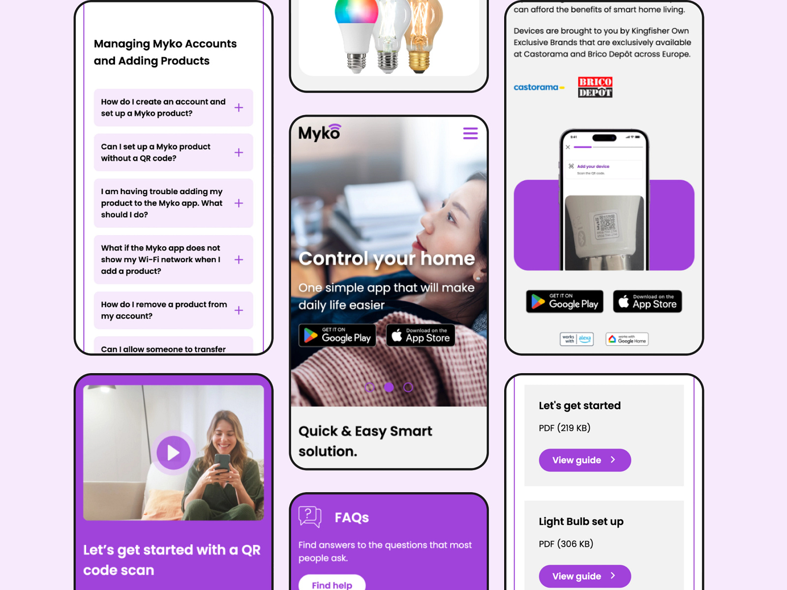 Website Design For Myko App Smart Home Living For All By Kate Sullivan On Dribbble