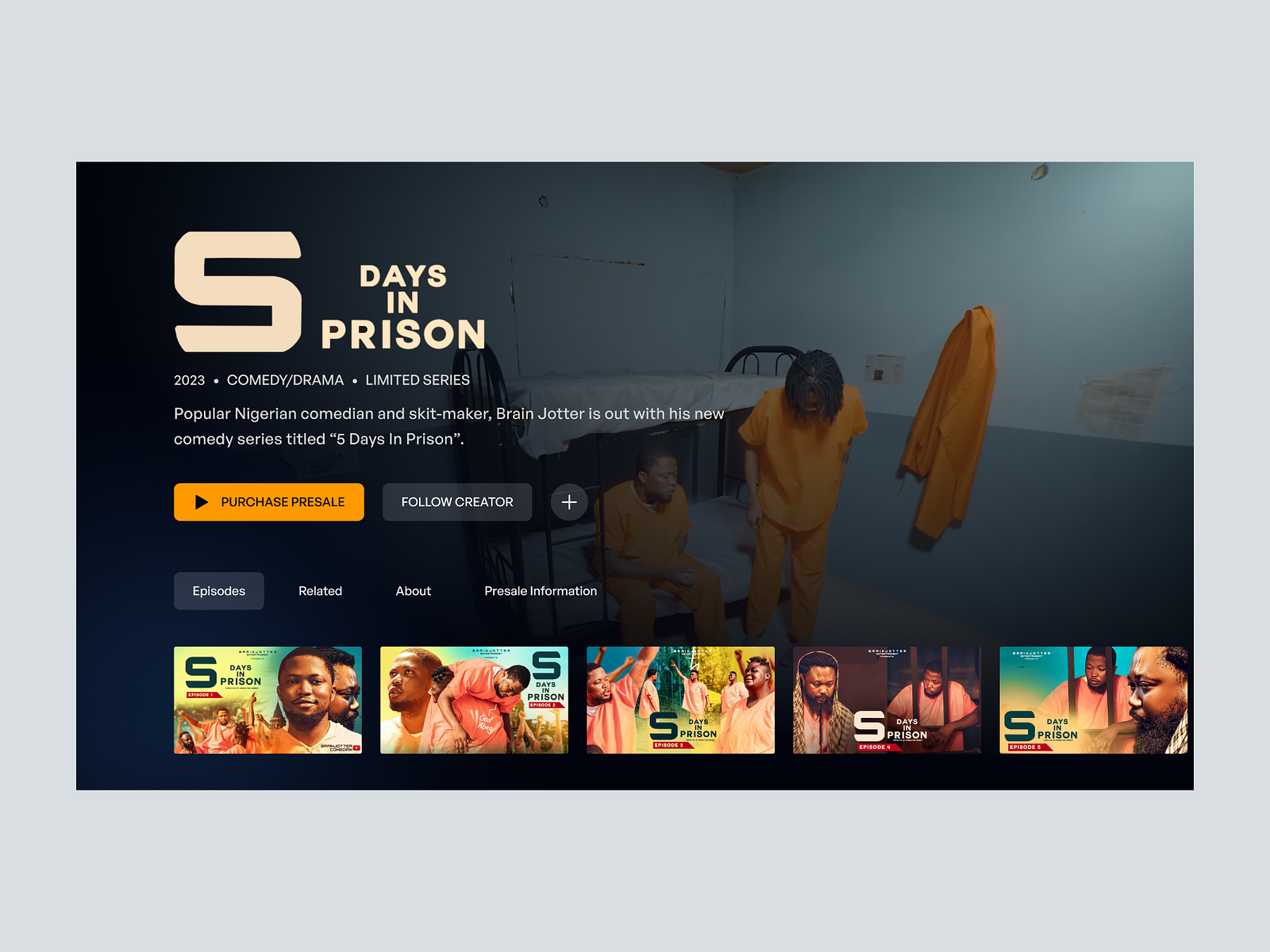 Pay-Per-View TV App - TV Show Details by Ayomide Ogunlade | OTT, E-Commerce, Edtech & AI on Dribbble