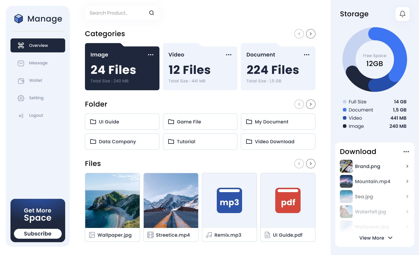 File Management Dashboard by Consixlabs on Dribbble