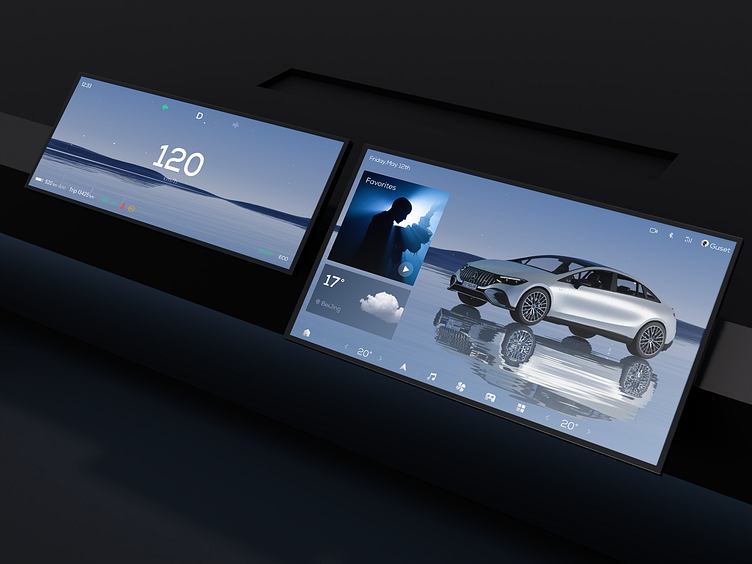 Mercedes-Benz HMI Concept Design by ARUI on Dribbble