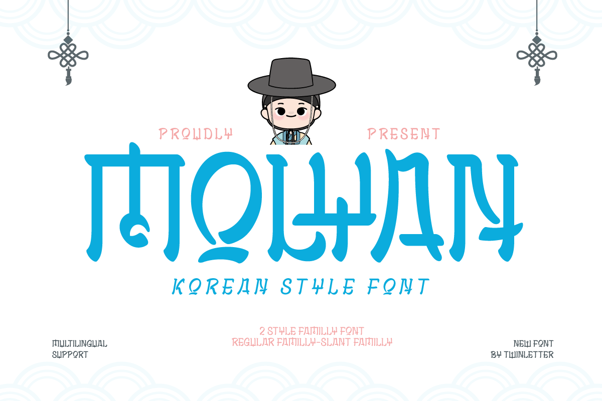 Molyan - Korean Style Font by Rozi on Dribbble