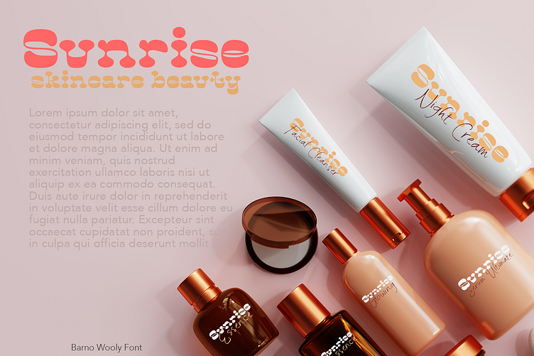 Barno Wooly Retro Font by madeDeduk Design on Dribbble
