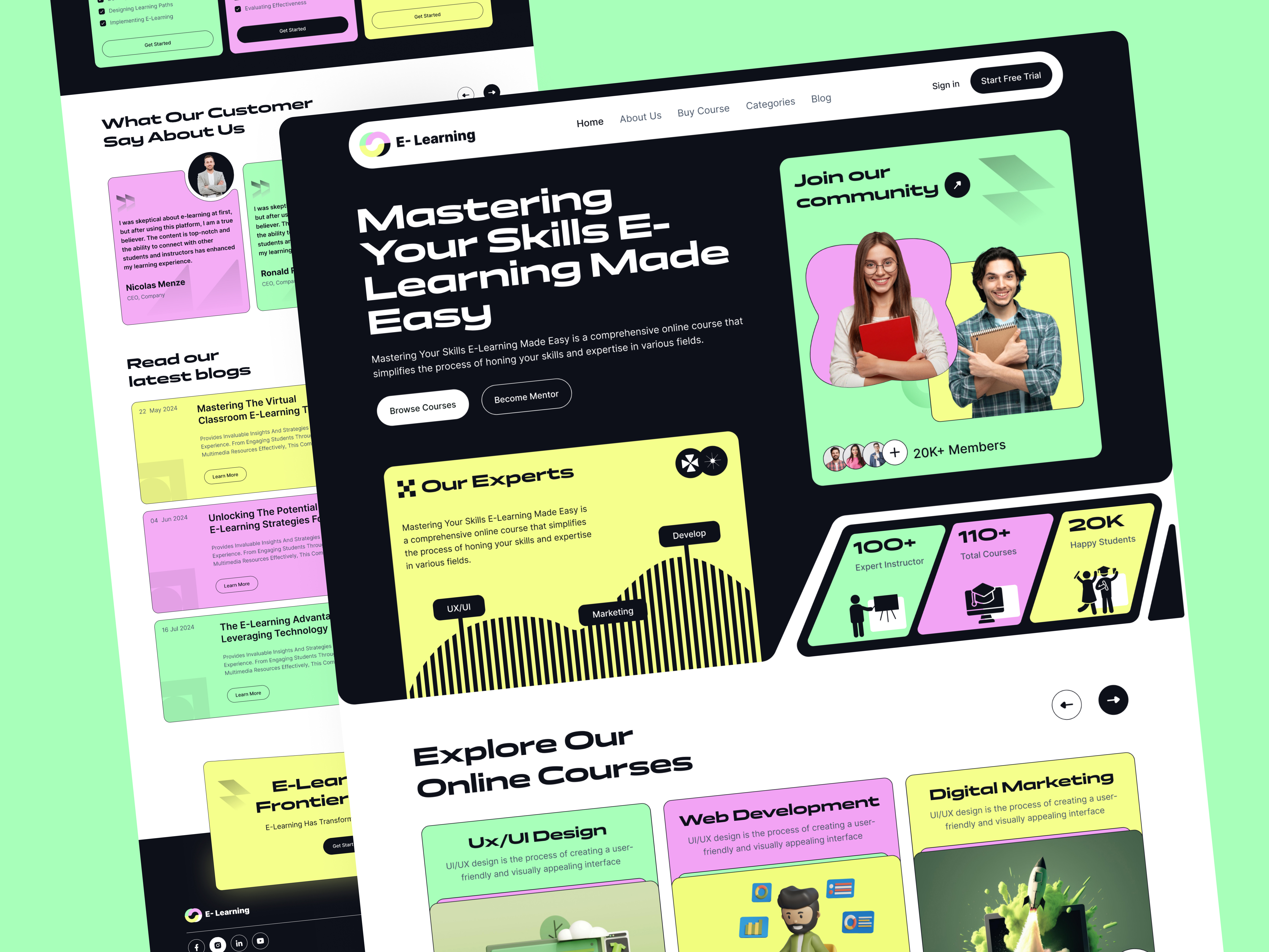 EdTech Website UI Design Concept by Softvence Delta UI/UX for Softvence Delta on Dribbble