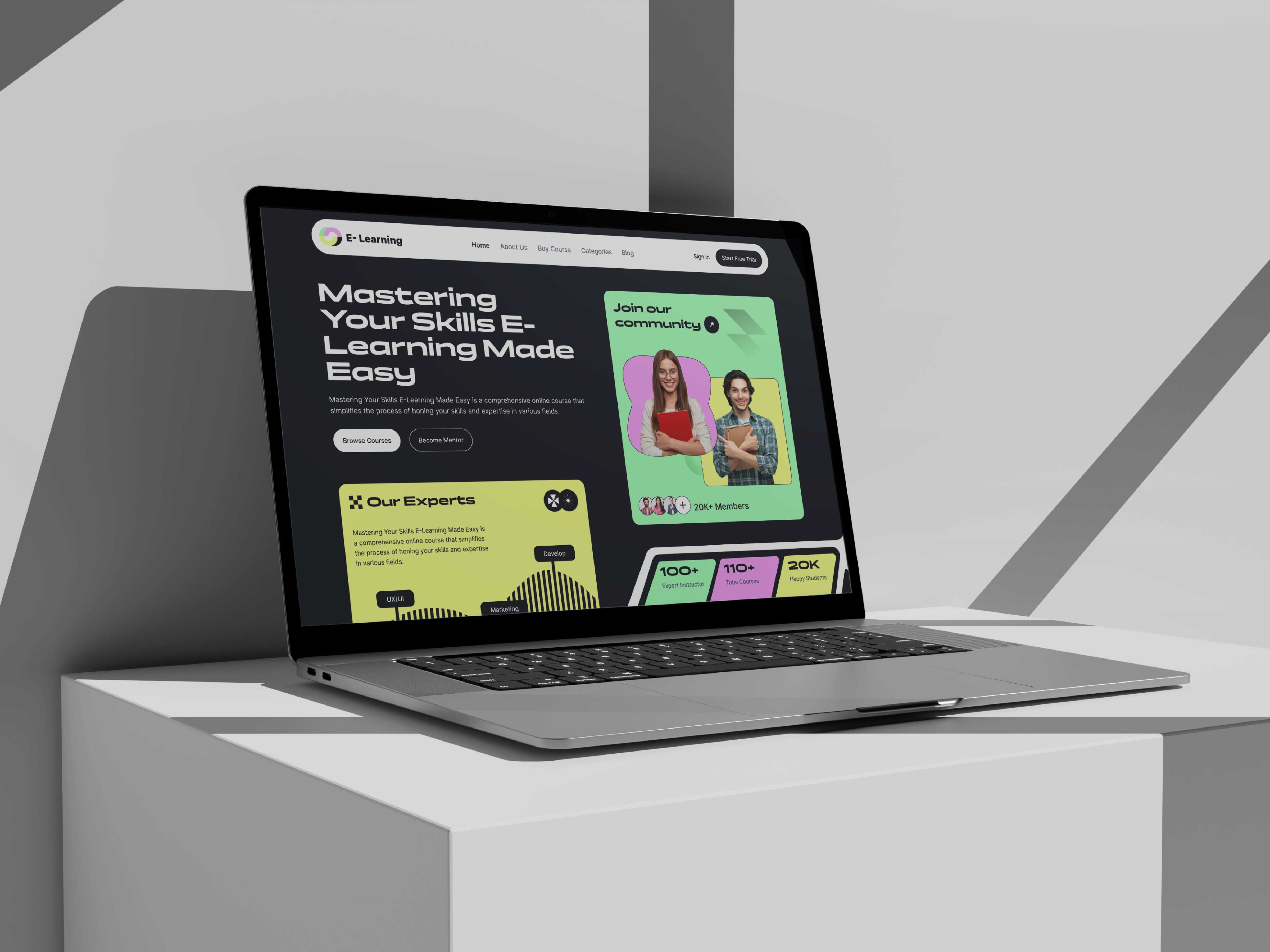 EdTech Website UI Design Concept by Softvence Delta UI/UX for Softvence Delta on Dribbble