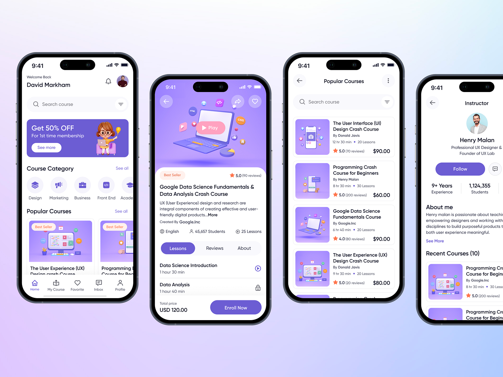 Online Course - Mobile App by Artiflow UI/UX Agency on Dribbble