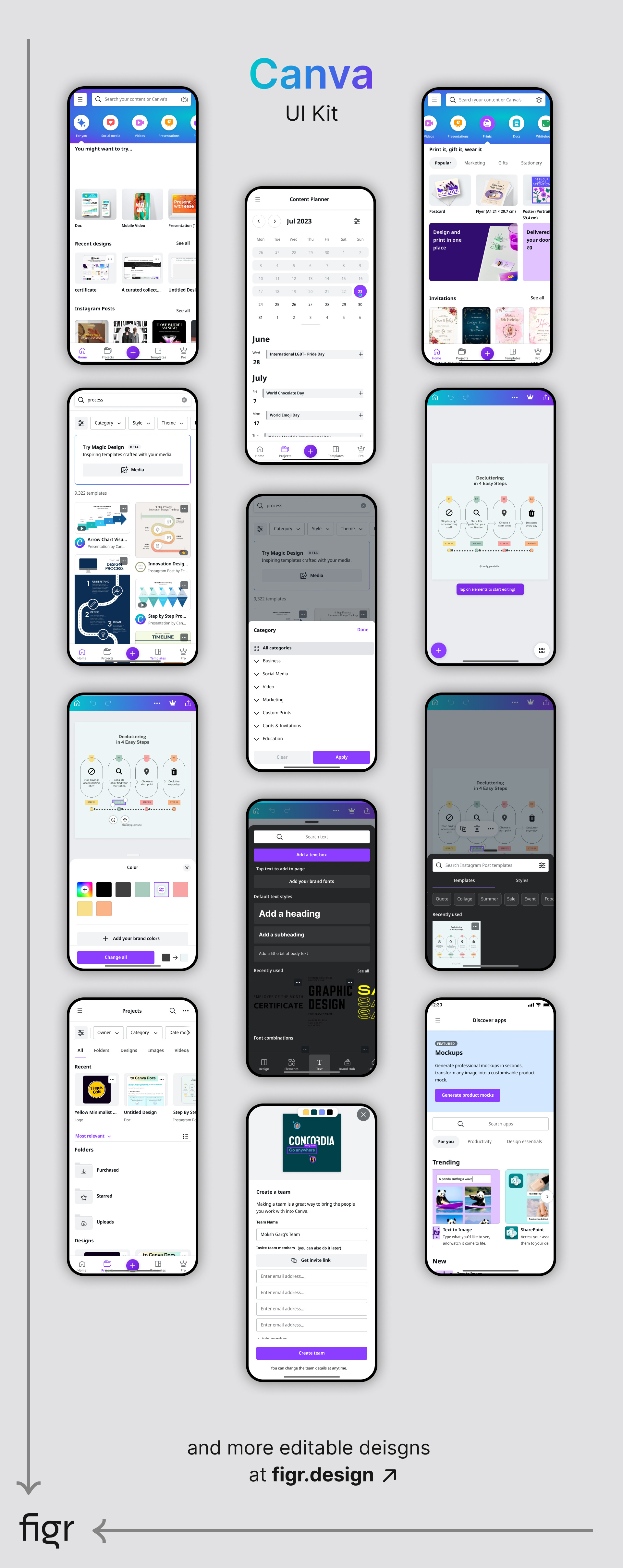 Make Canva UI your own by Figr Design on Dribbble