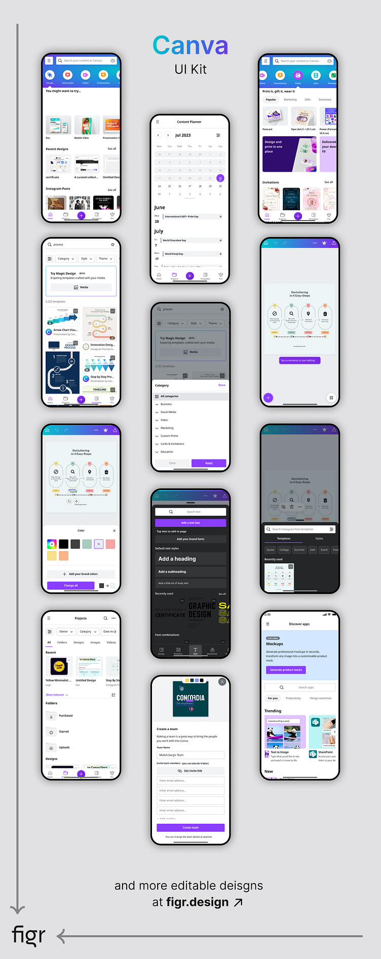 Make Canva UI your own by Figr Design on Dribbble