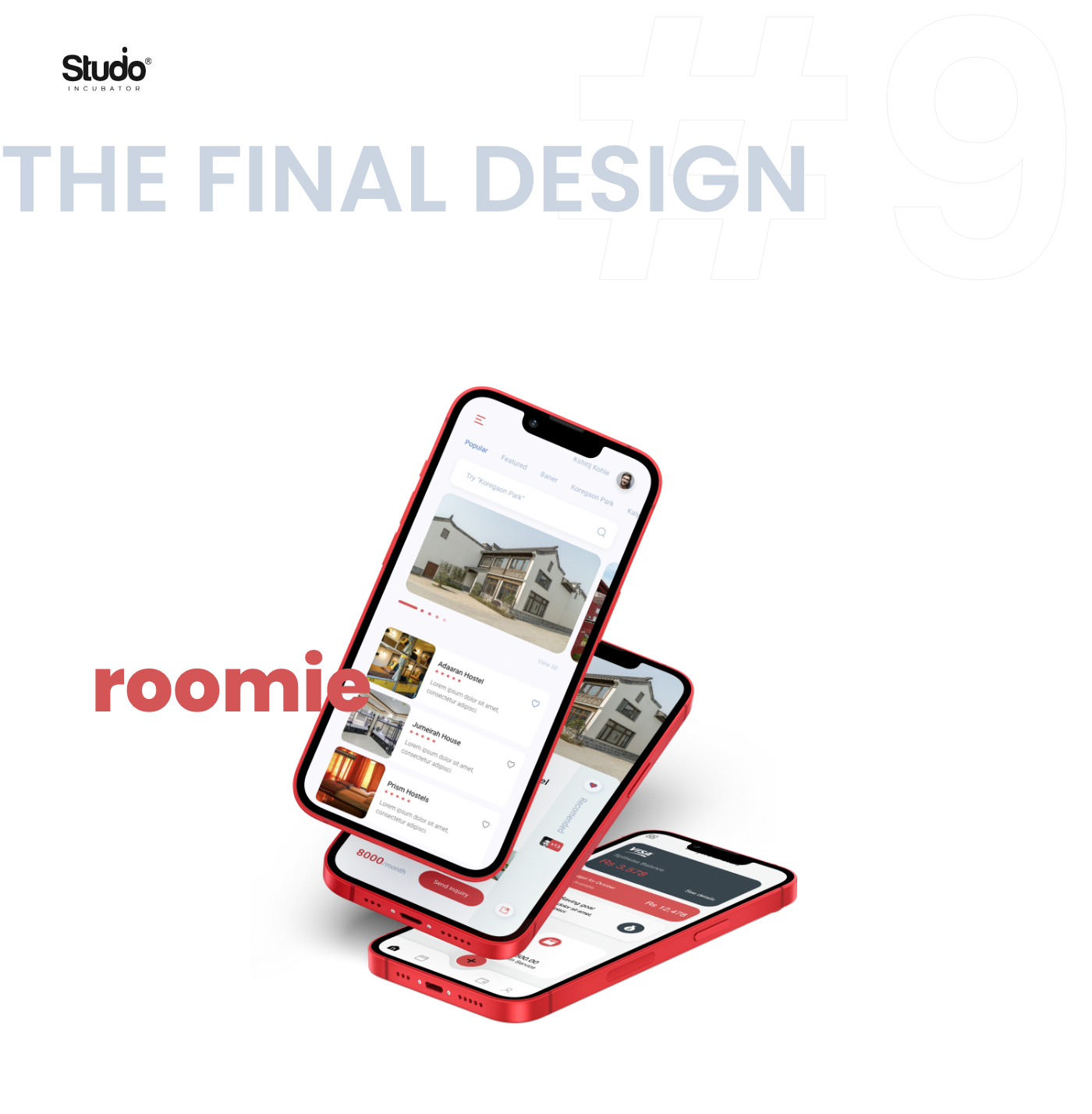 Roomie Mobile App - UI UX Case Study (Student Work) by Studio Incubator ...