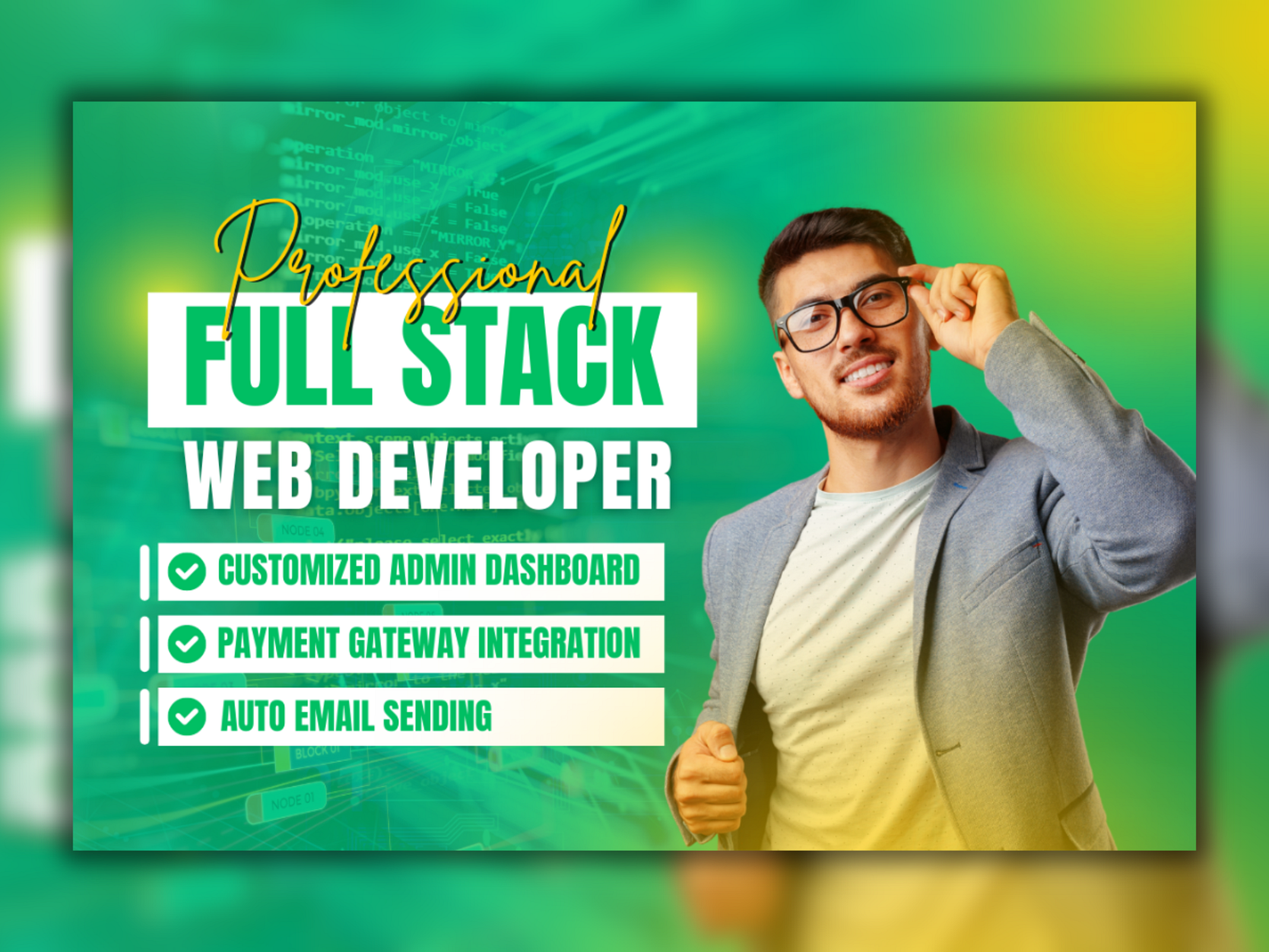 Professional Web Development Fiverr Gig Picture Design by Med Azaroual ...