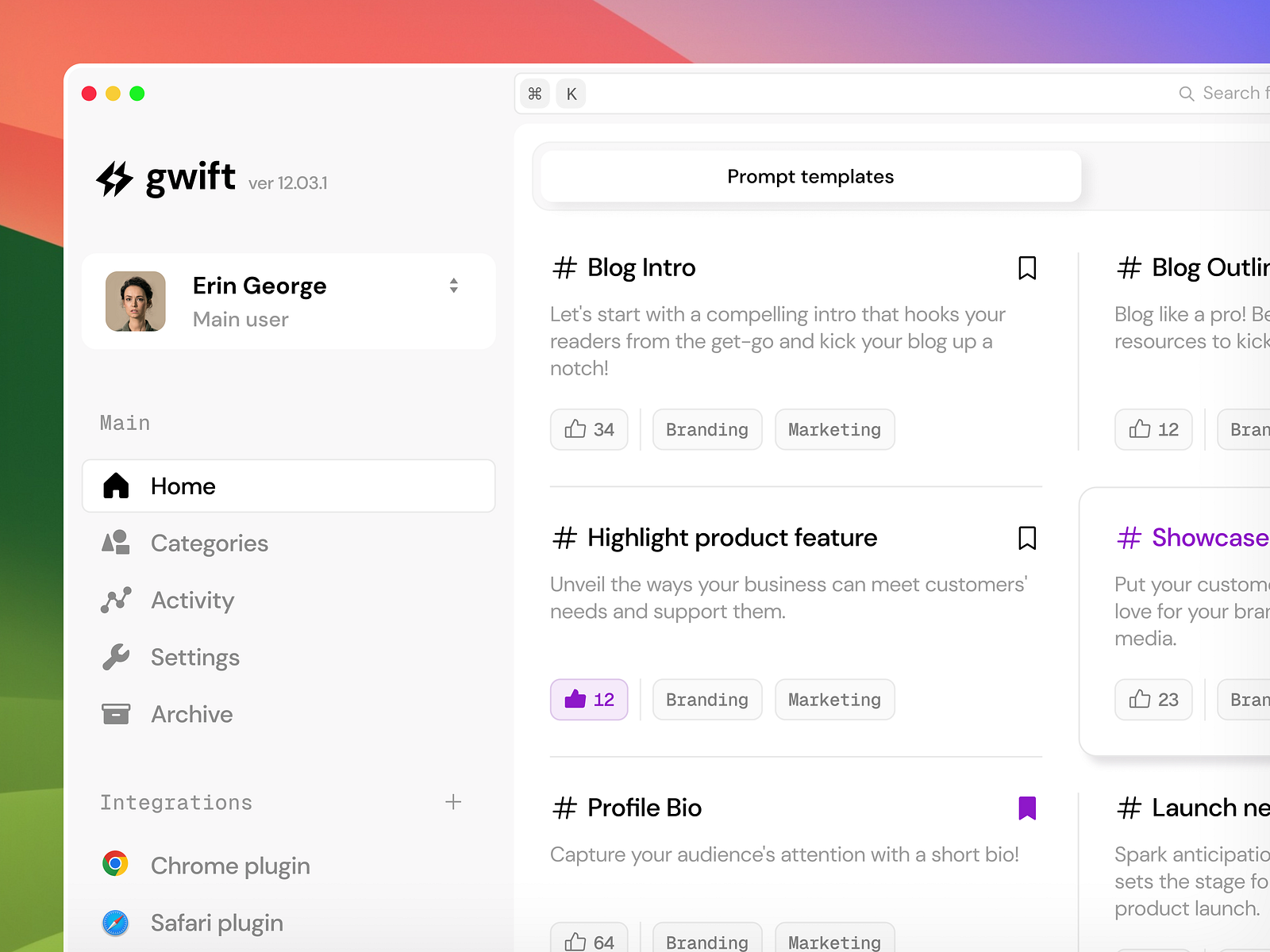 prompt engineering app: dashboard, ui, web app by Viet Dang for Implse ...