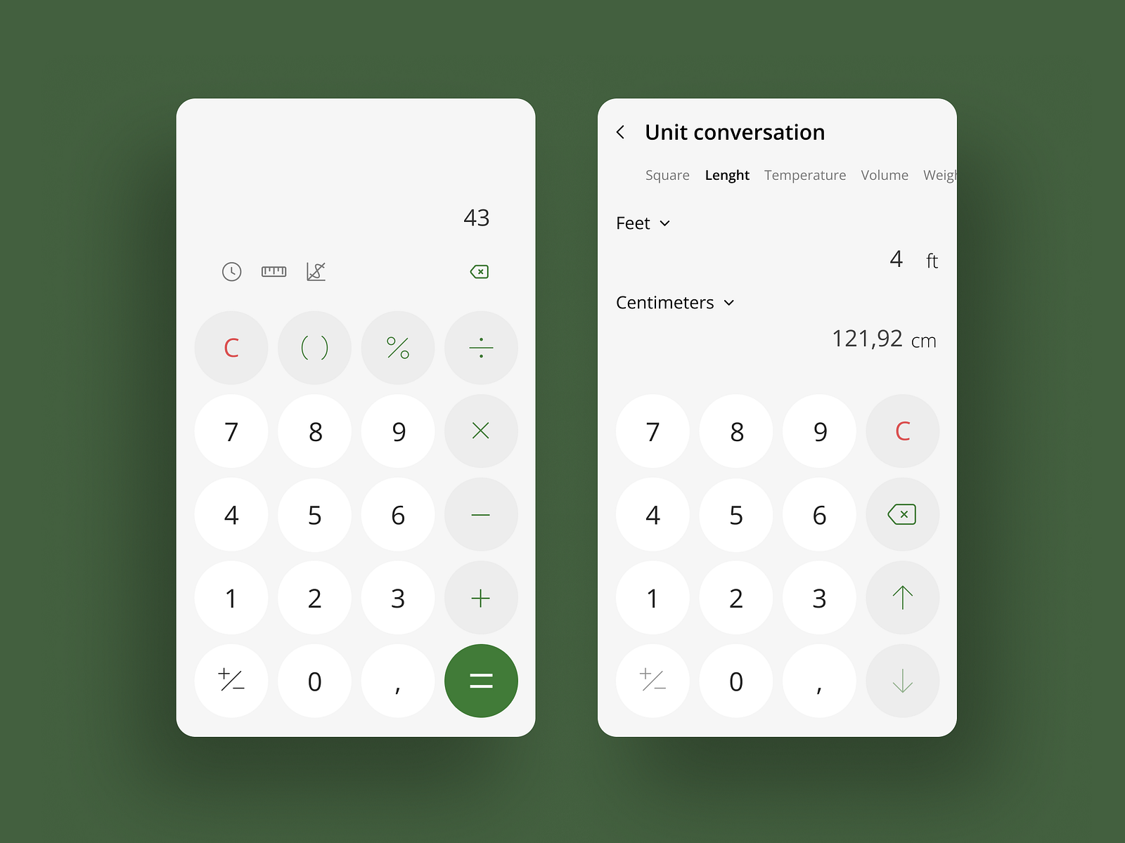 daily ui / 004 / calculation by Polina on Dribbble