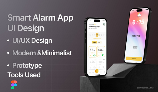 Smart Alarm App UI Design by MR James on Dribbble