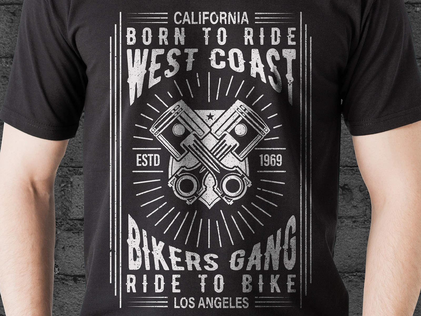 California Born To Ride T Shirt Design By Nowrose Ahmed On Dribbble