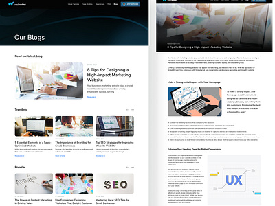 Blog listing Page design | Website design blog page by Nikesh Beidwar ...