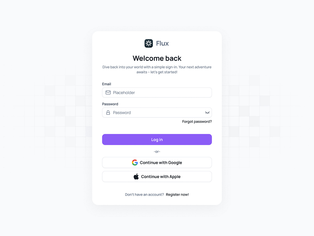 Browse thousands of Authentication Page UI images for design ...