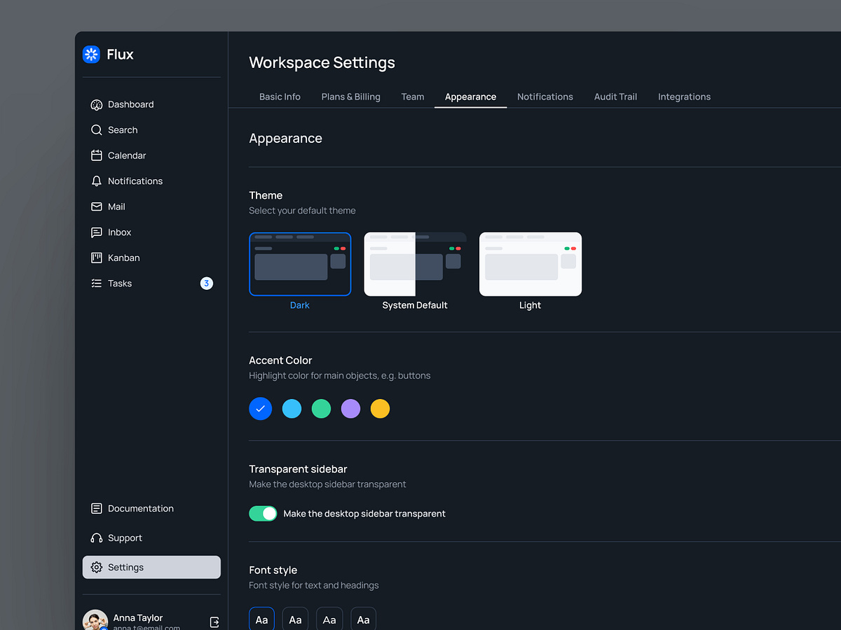Settings UI designs, themes, templates and downloadable graphic ...