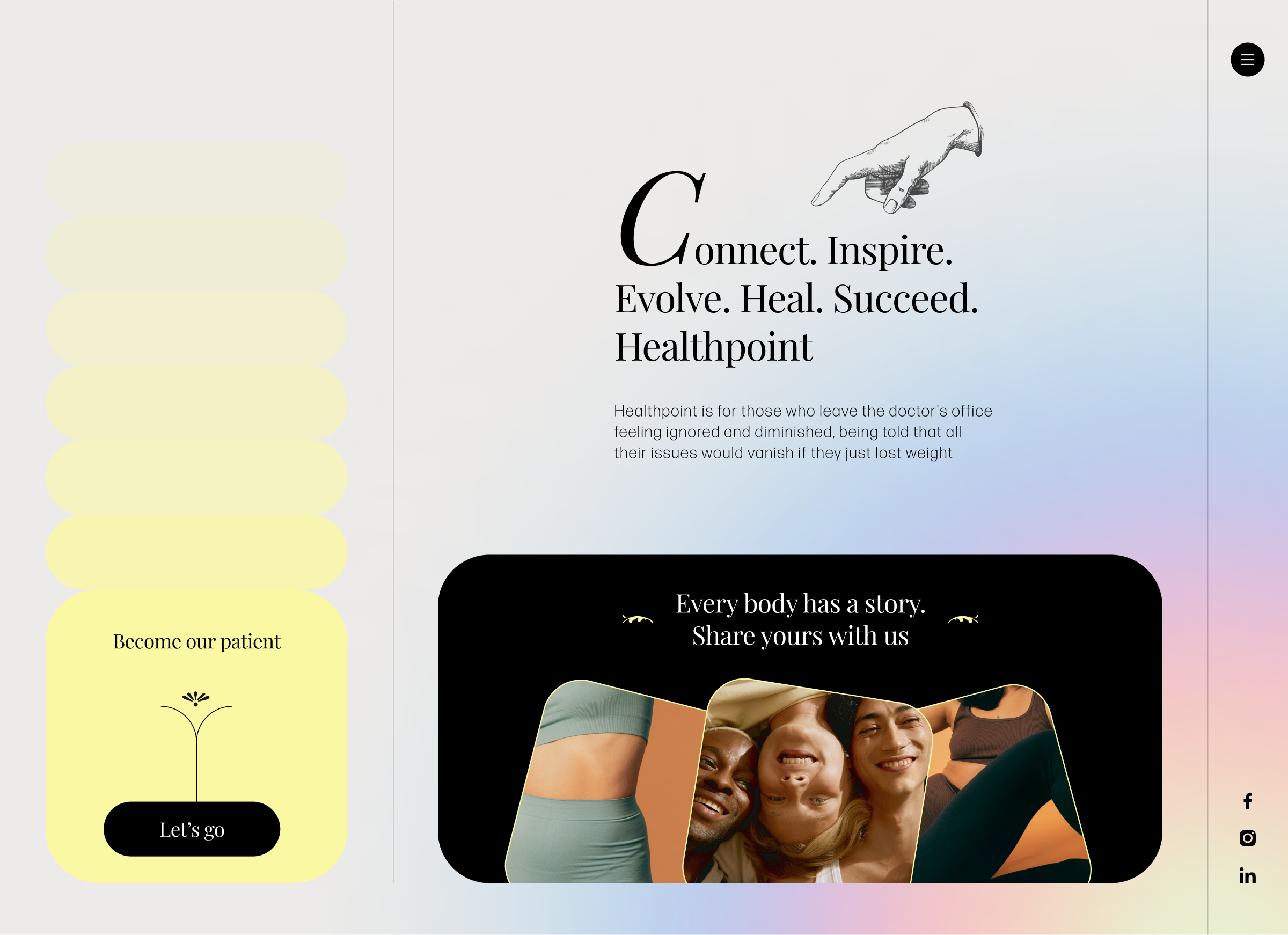 Medtech: Landing page by Daniella for heartbeat on Dribbble