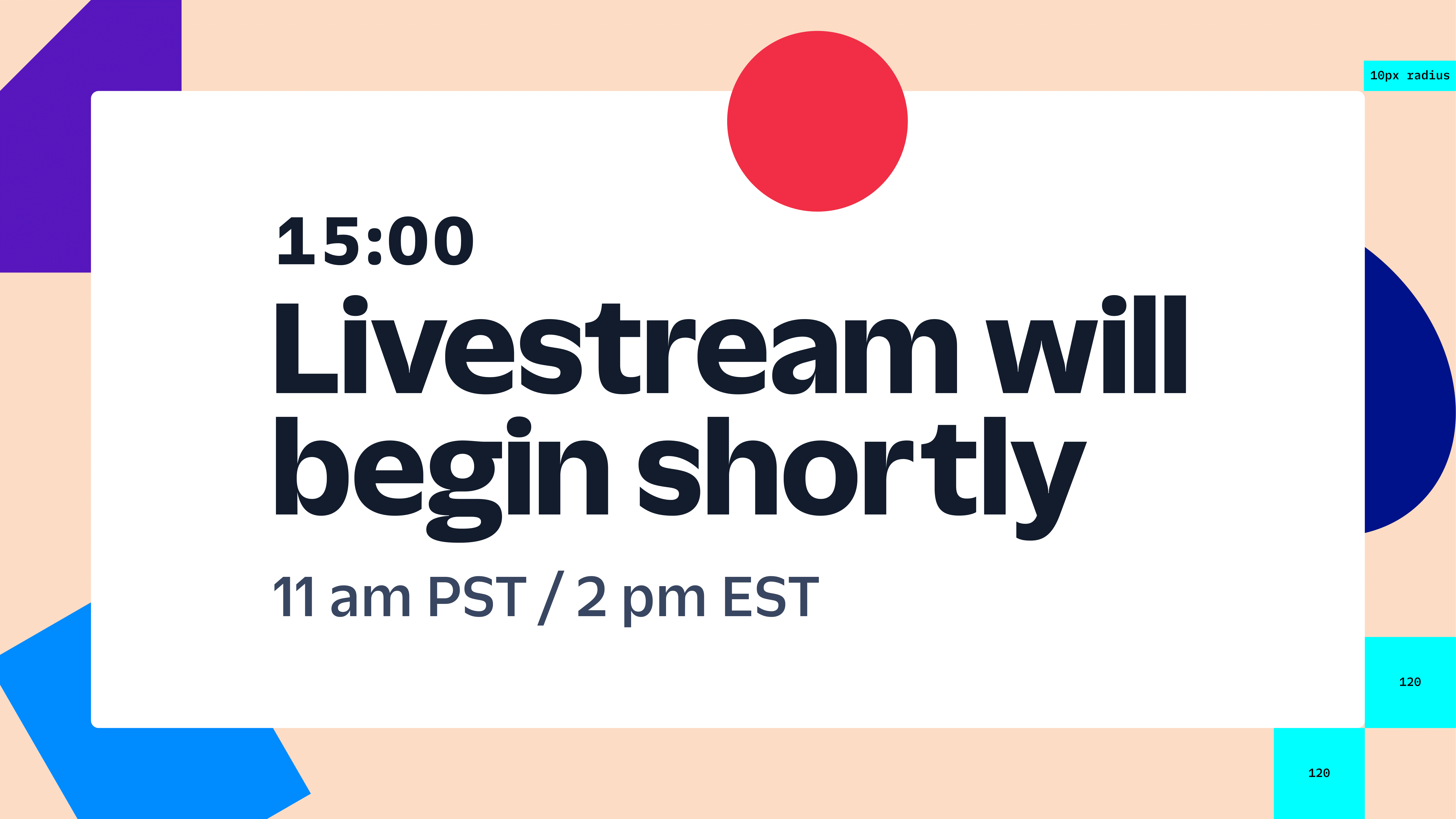 Core brand video livestream visual kit by Markandeya Sendan on Dribbble