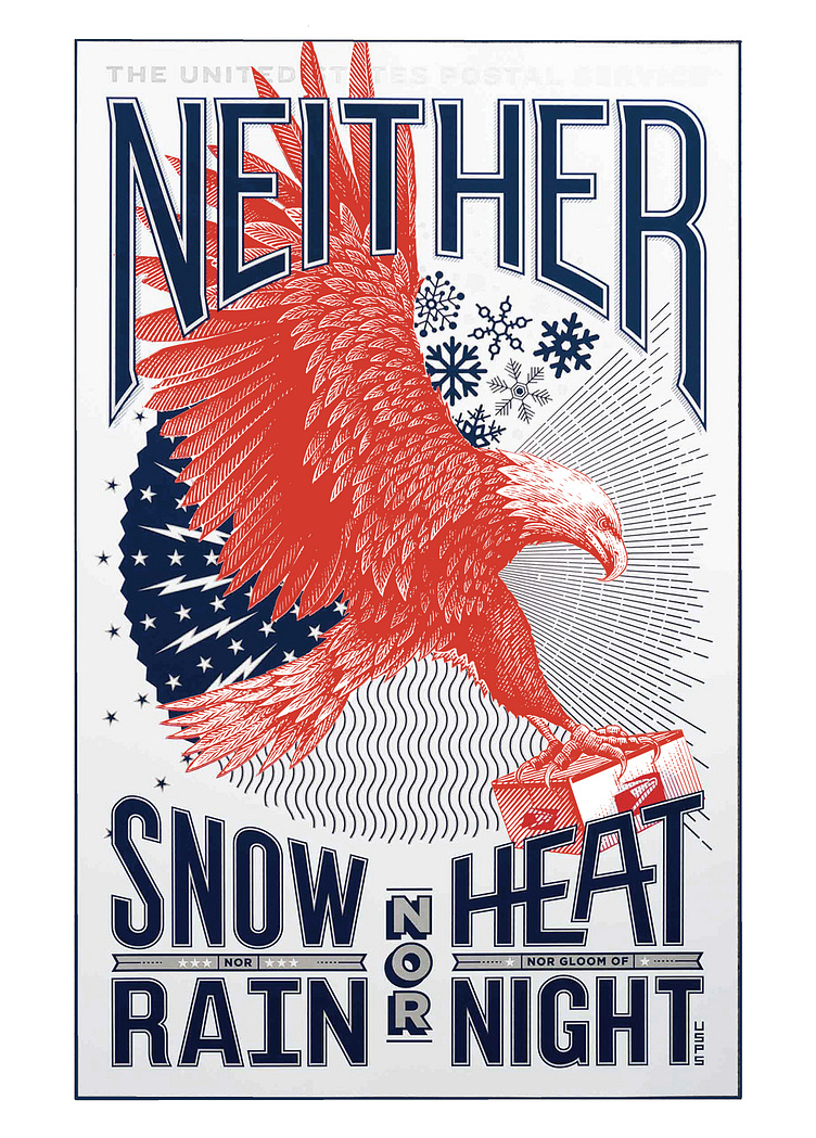 USPS Rebrand Illustrated by Steven Noble by Steven Noble on Dribbble