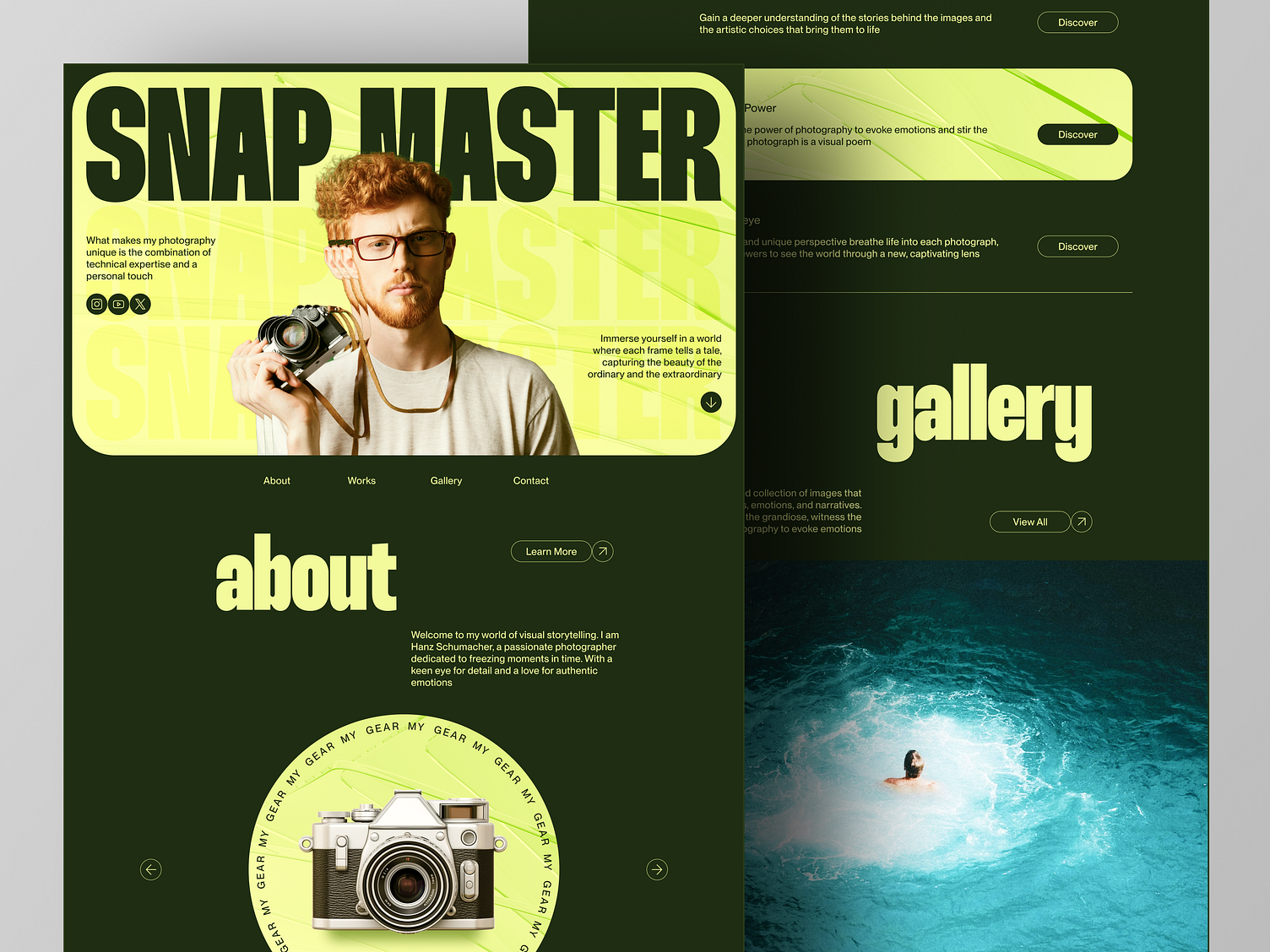 Snap Master - Personal Portfolio Landing Page Website by Adhiari ...