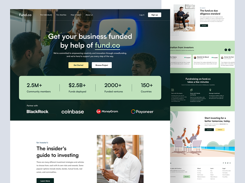 Crowdfunding Website Template designs, themes, templates and ...