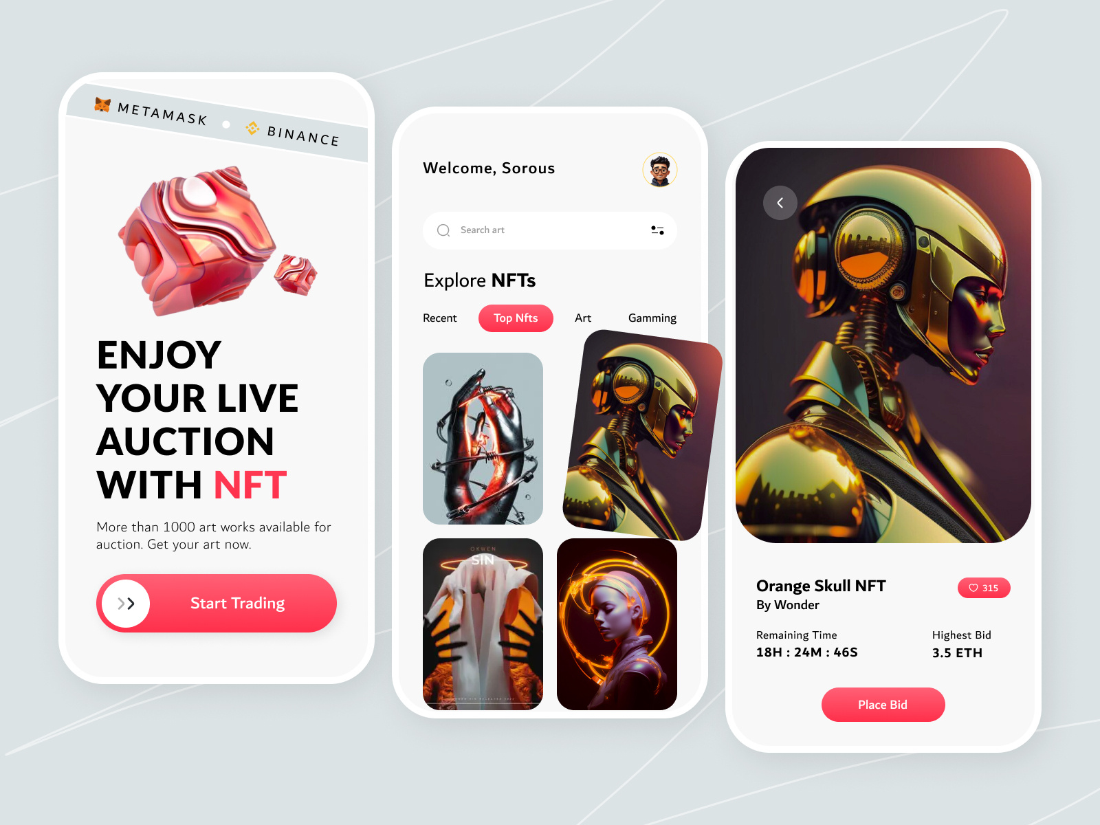 NFT Mobile App: Redefining the Marketplace Experience! by Cashew.wtf on Dribbble