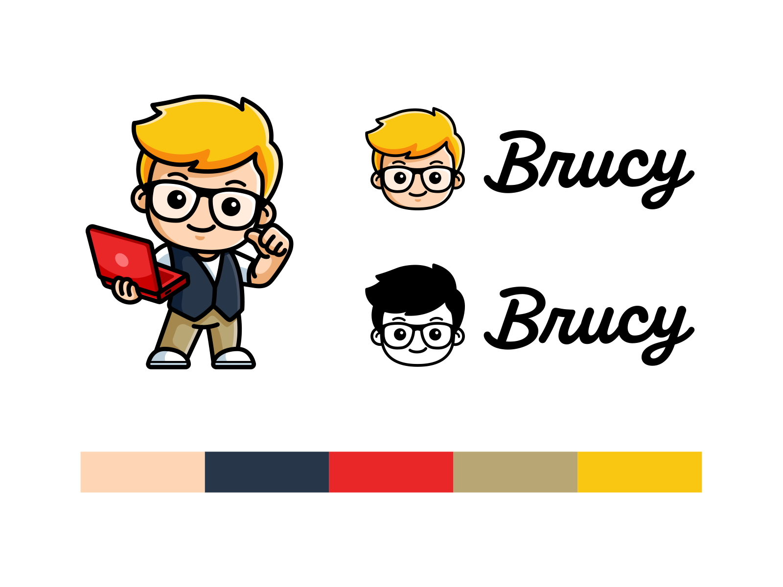 Cool Geek Mascot by Alfrey Davilla | vaneltia on Dribbble