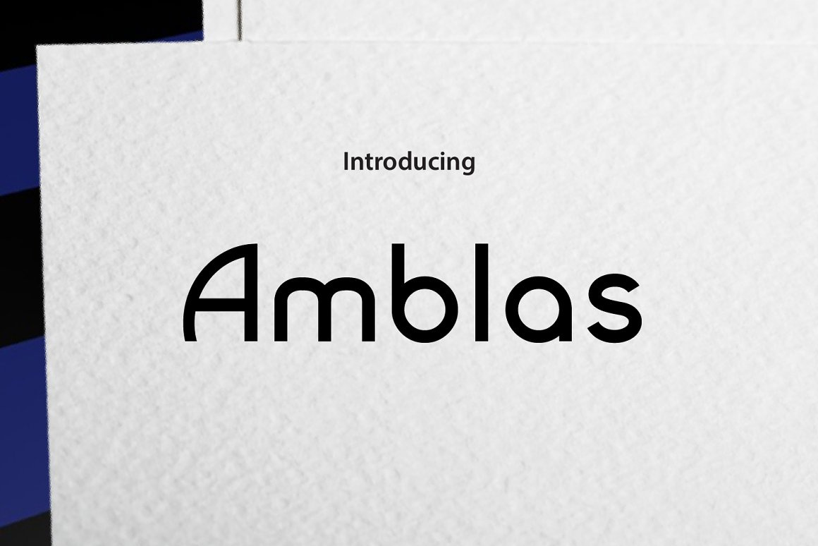 Amblas Font by Creative Font Template on Dribbble