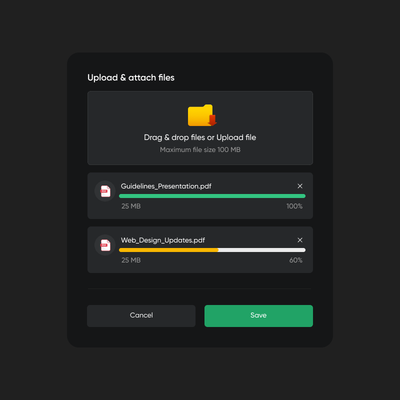 File Upload Component by Vishnu on Dribbble File Upload Component by Vishnu on Dribbble