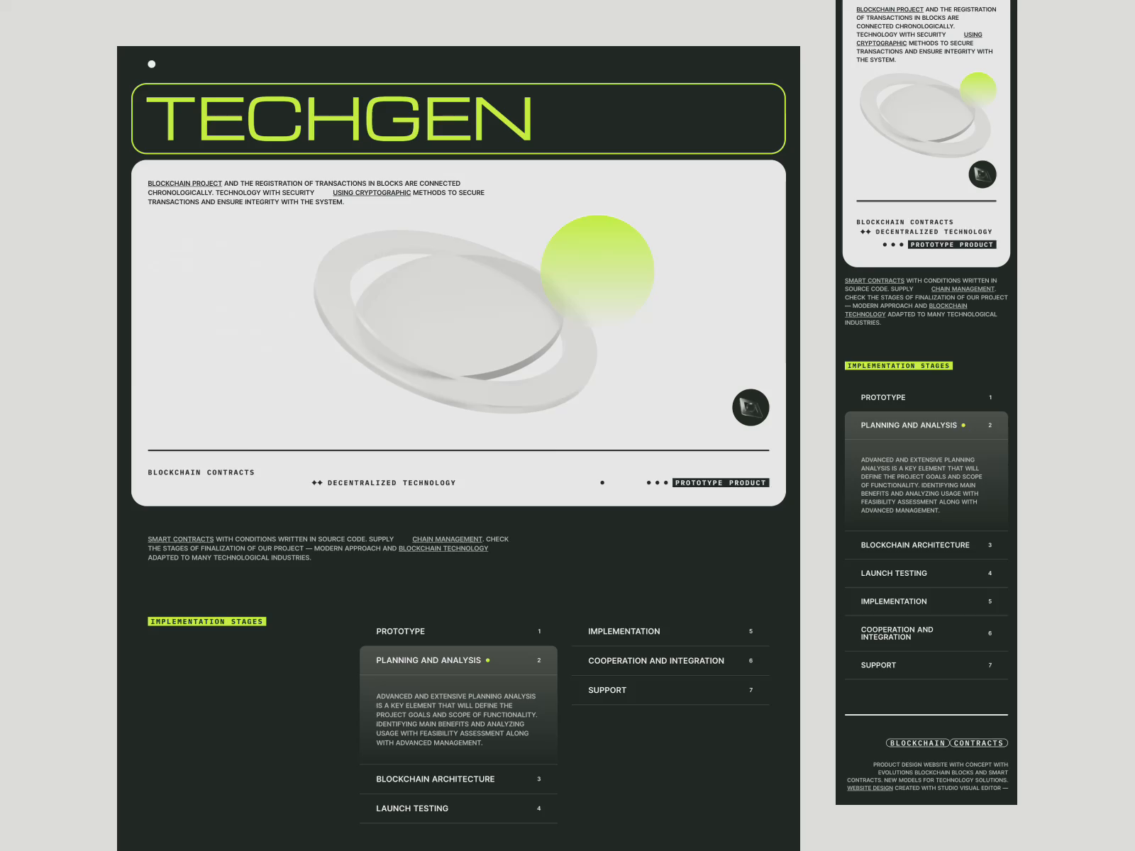 TECHGEN - Website Concept by Tomasz Mazurczak for Studio Design on Dribbble