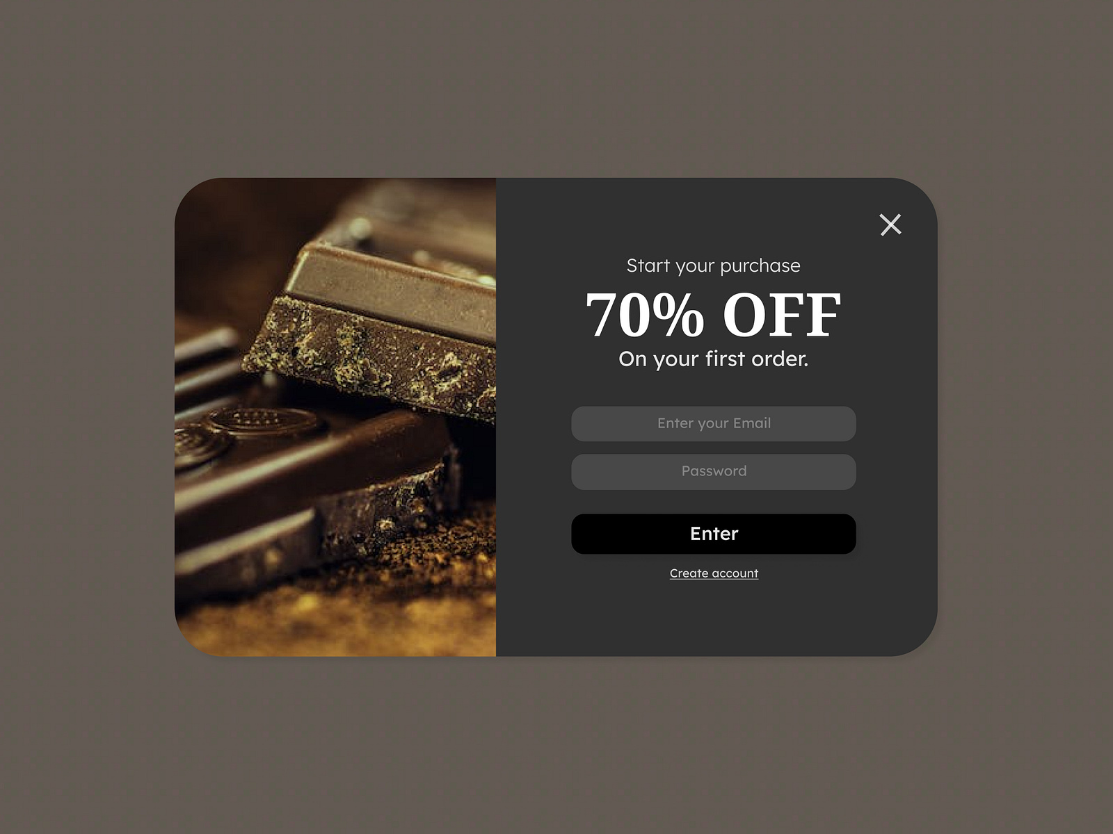 Daily UI _ 016 | Pop-up Overlay by KAUX on Dribbble