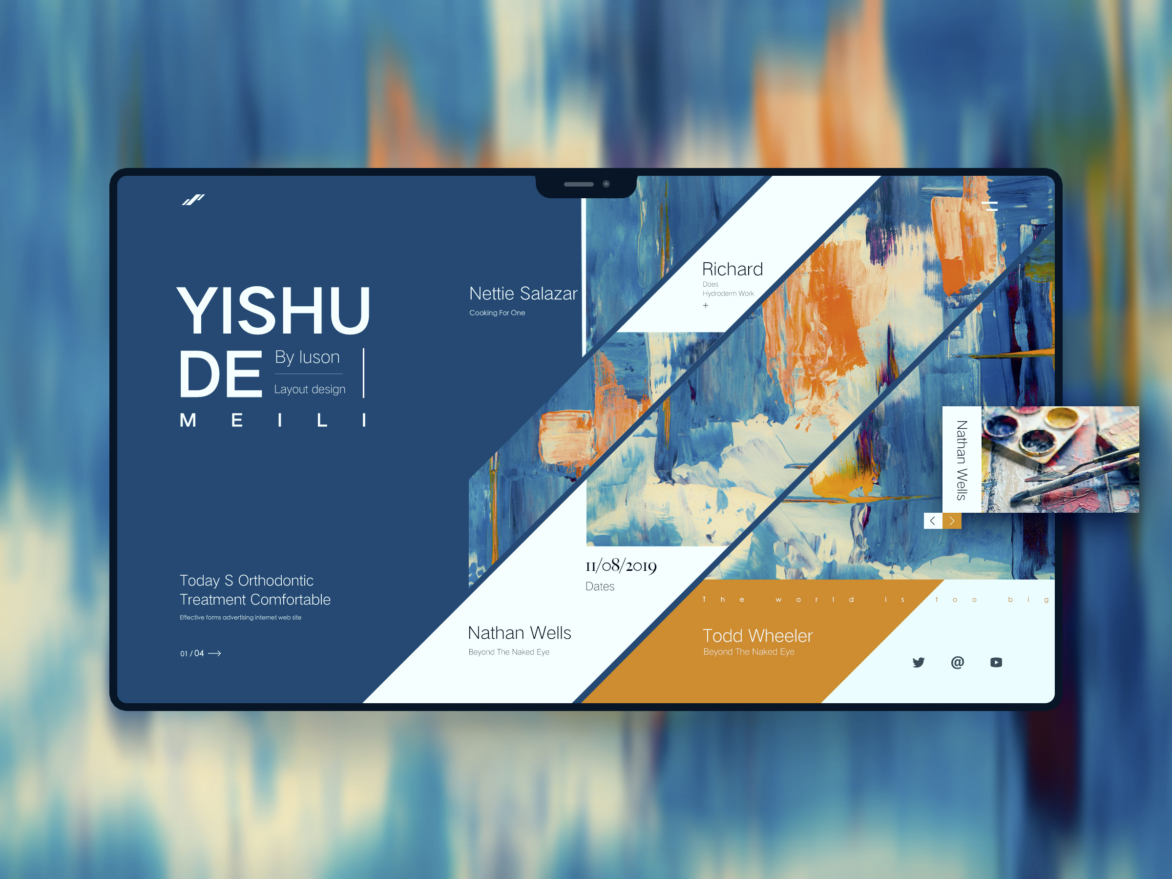 Collection of Selected Web Layout Designs by luson chan on Dribbble