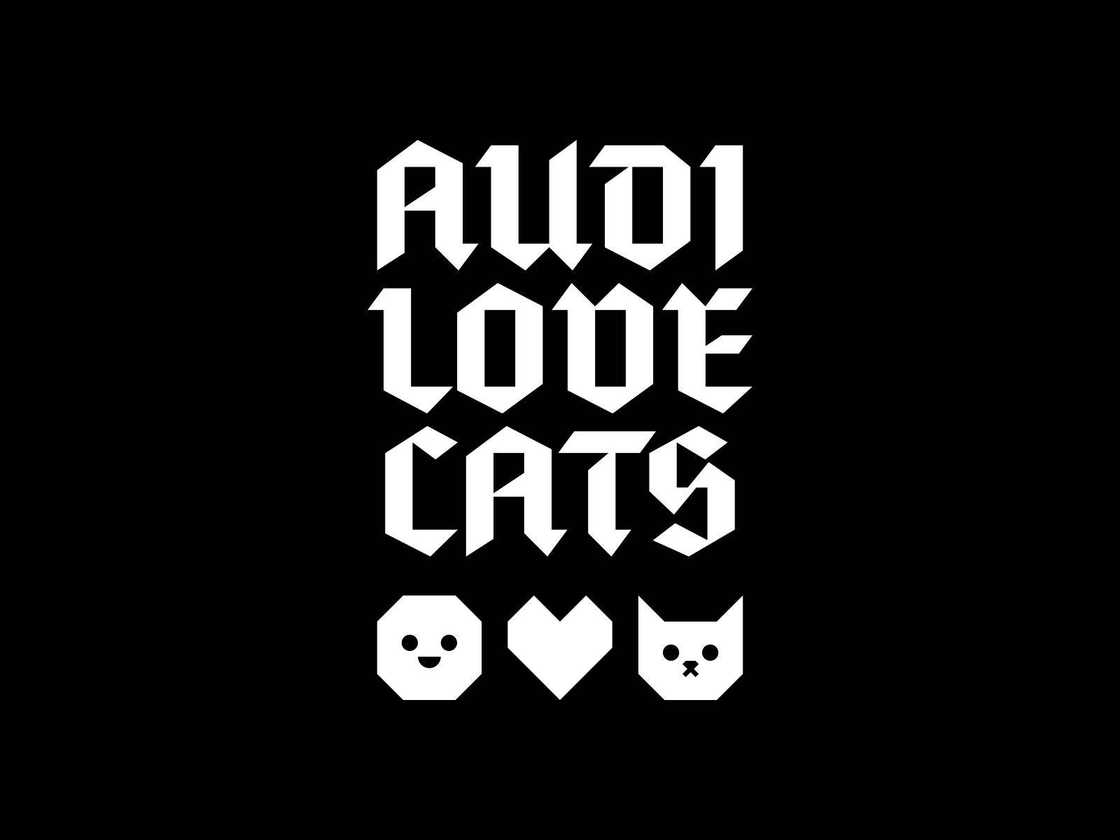 Audi + Love + Cats by César Castro on Dribbble