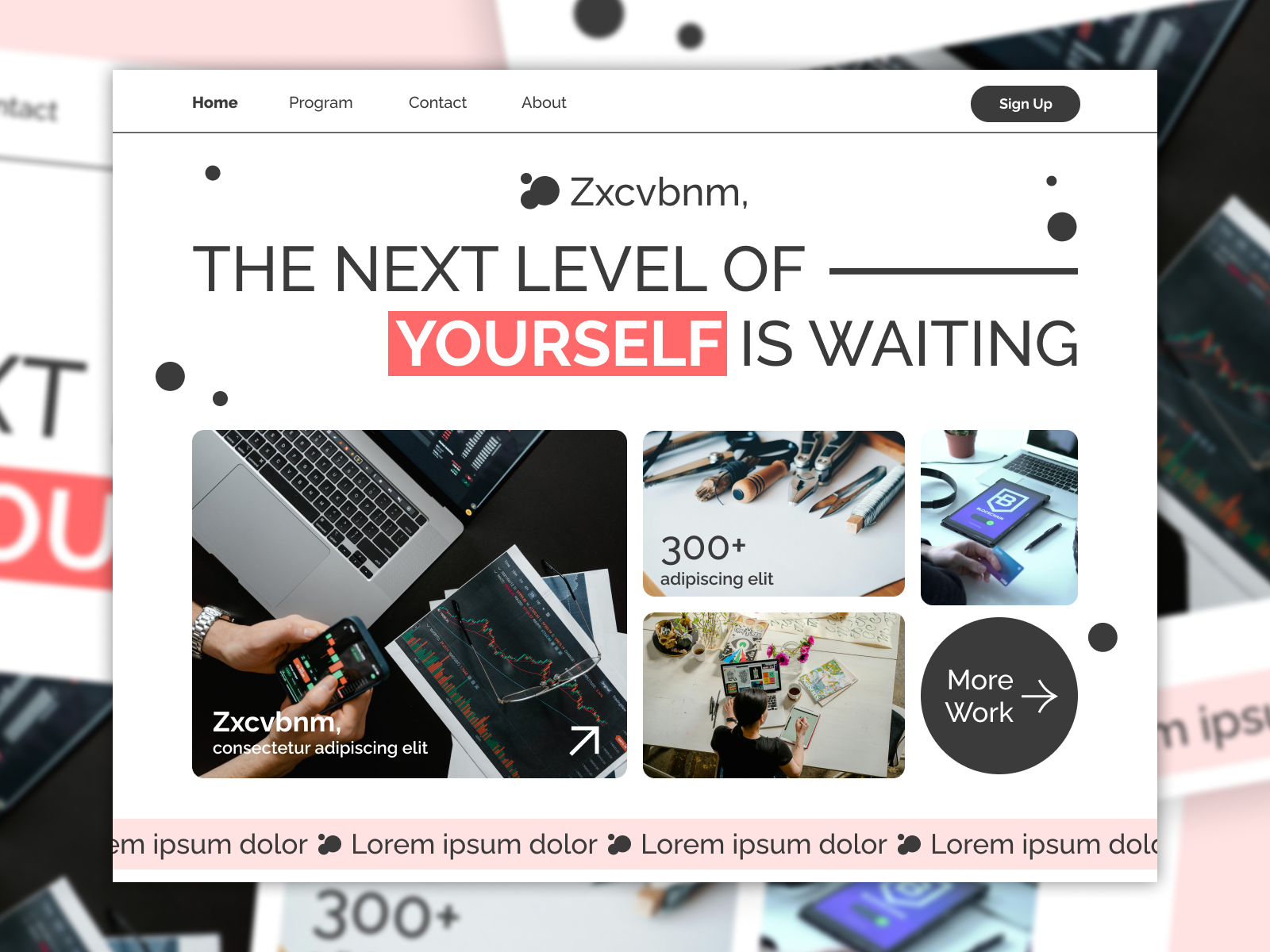 Zxcvbnm, - Web Design by syarif hidayat on Dribbble