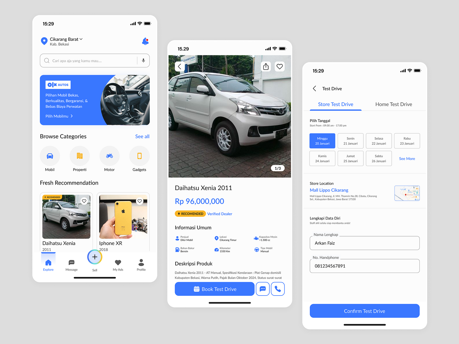 Redesign OLX App by Arkan Faiz on Dribbble