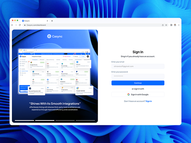 Onboarding : Sign In Exploration by Product SAAS for UI8 on Dribbble