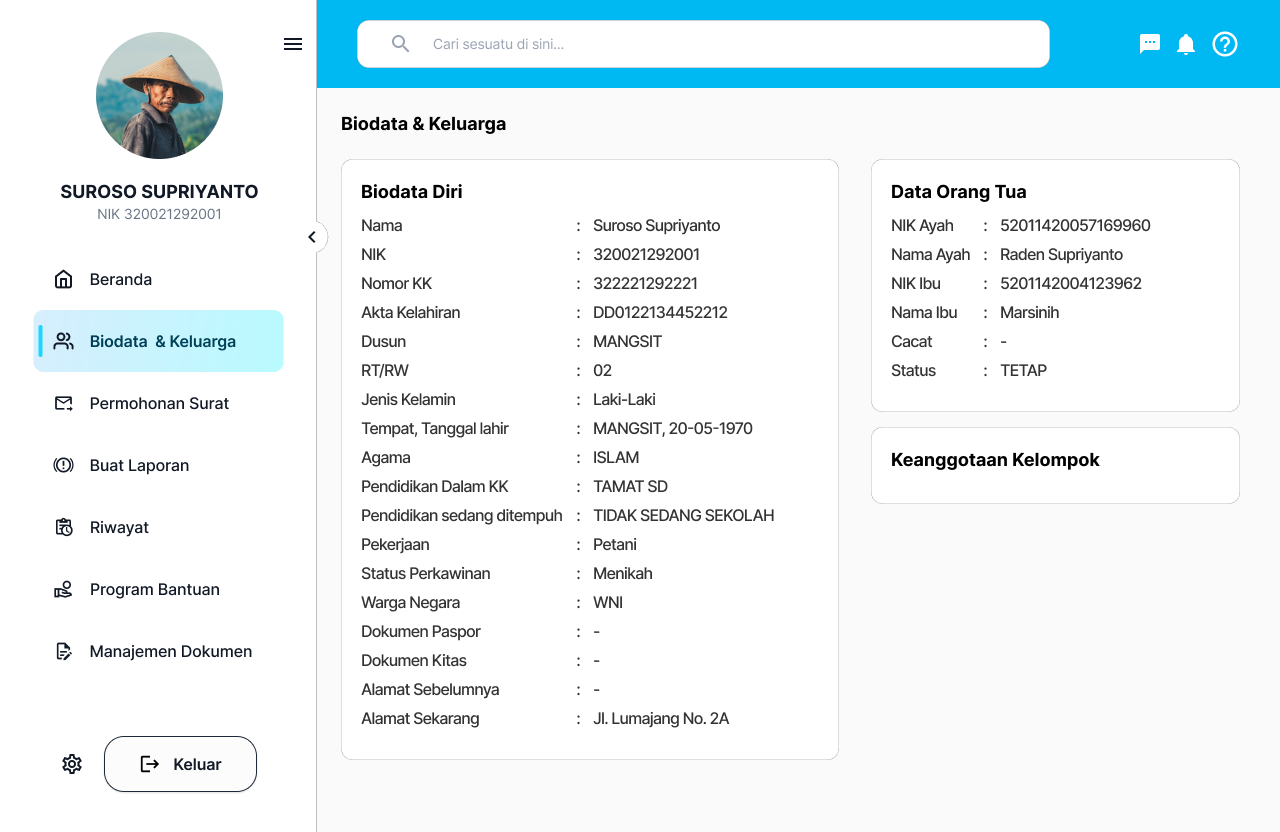 OpenSID Dashboard by Tazu on Dribbble