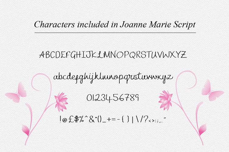 Joanne Marie Script Font by Creative Font Template on Dribbble