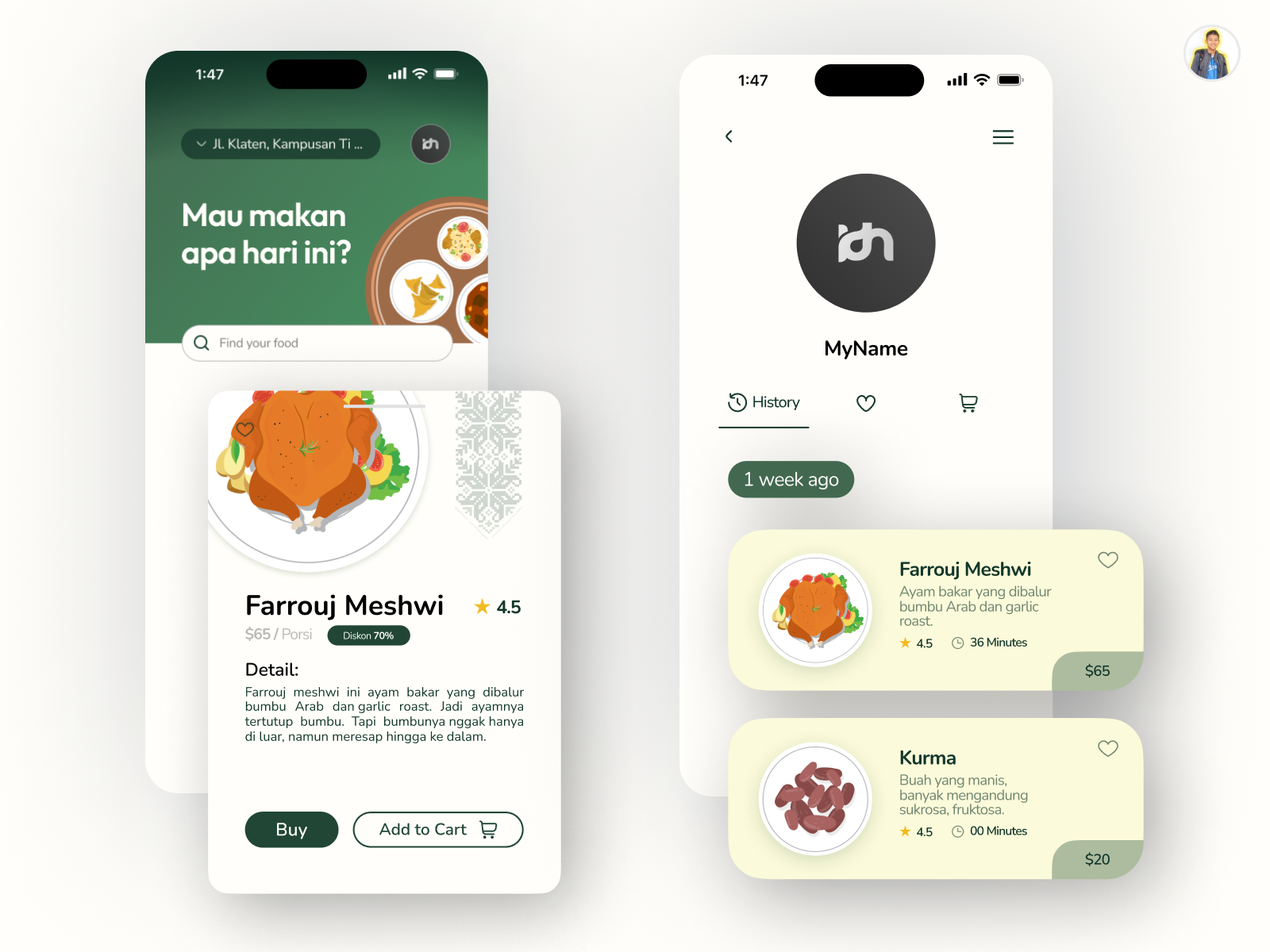 Food App Design Concept - UI/UX by Faiz Faishal Nugroho on Dribbble