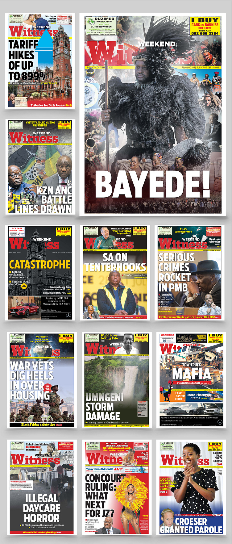 Tabloid and broadsheet newspaper layout by Neo Kay on Dribbble