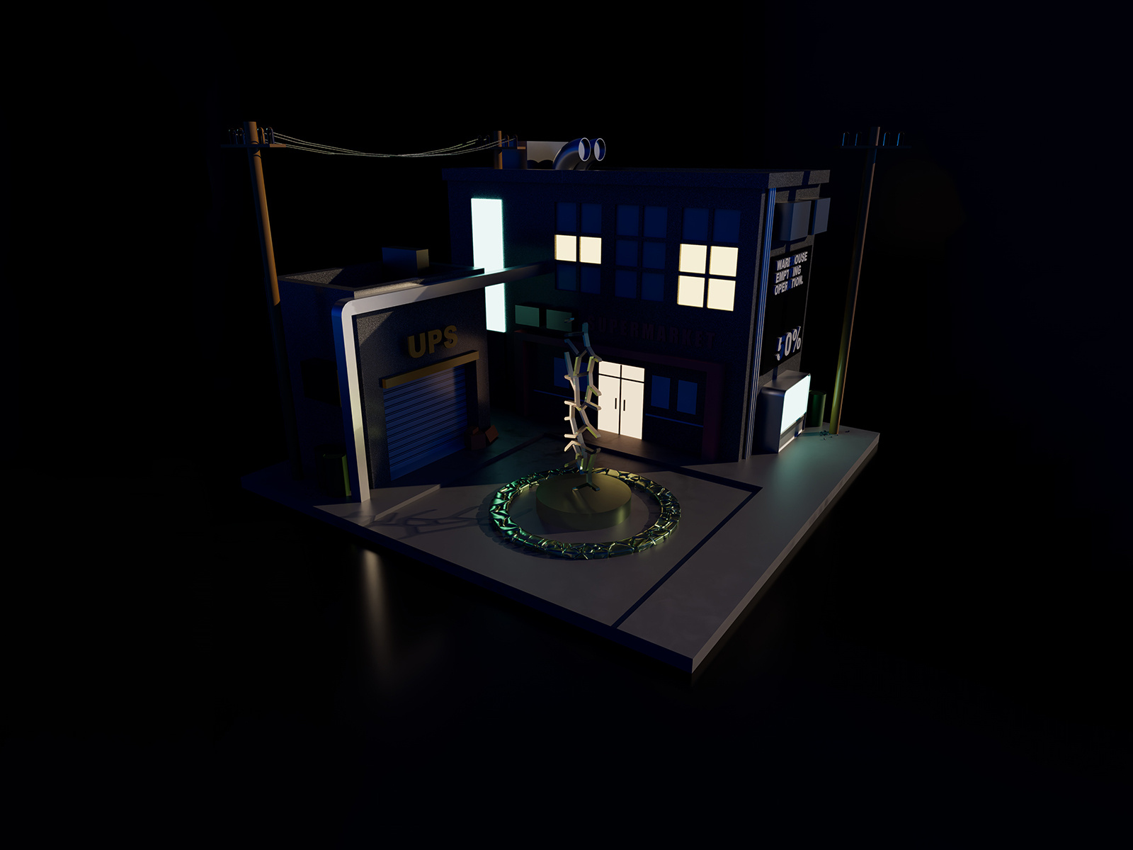 3D Urban ambience by Fabrizio Secondo on Dribbble