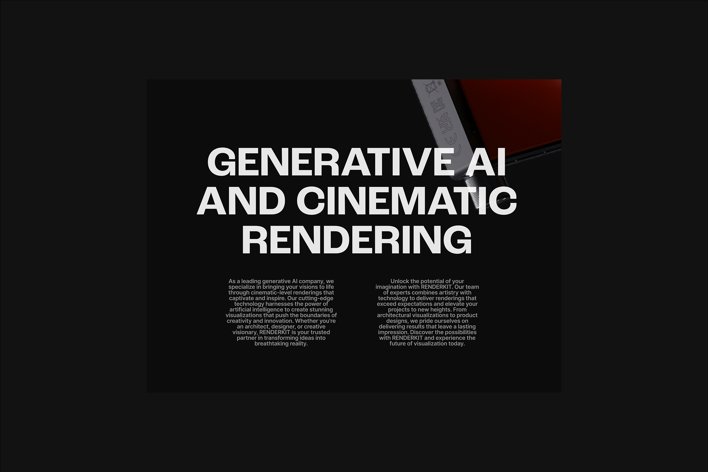 RenderKit AI Product Web Design by Zac Nielson 🏴 on Dribbble