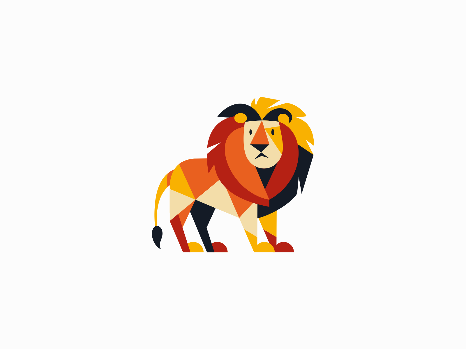 Geometric Lion By Lucian Radu On Dribbble