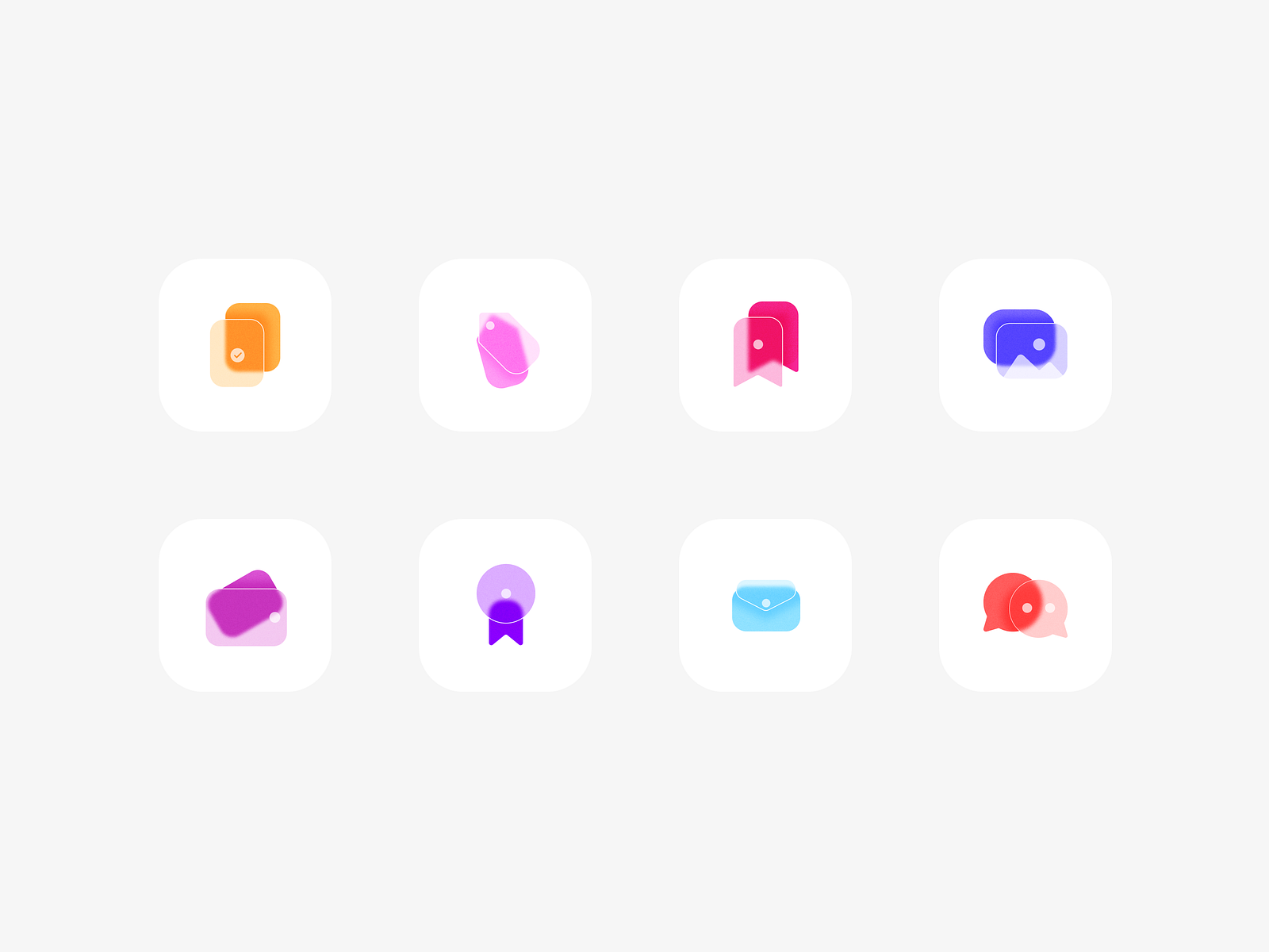 Glass Effect Icons by Naim Ahmed on Dribbble