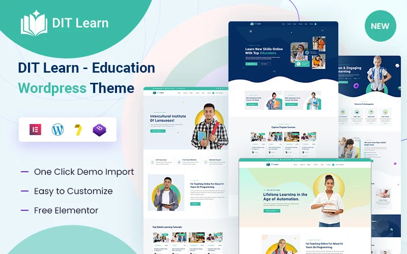 DIT-Learn Education and Online Courses PSD Template by Mohammad Liton ...