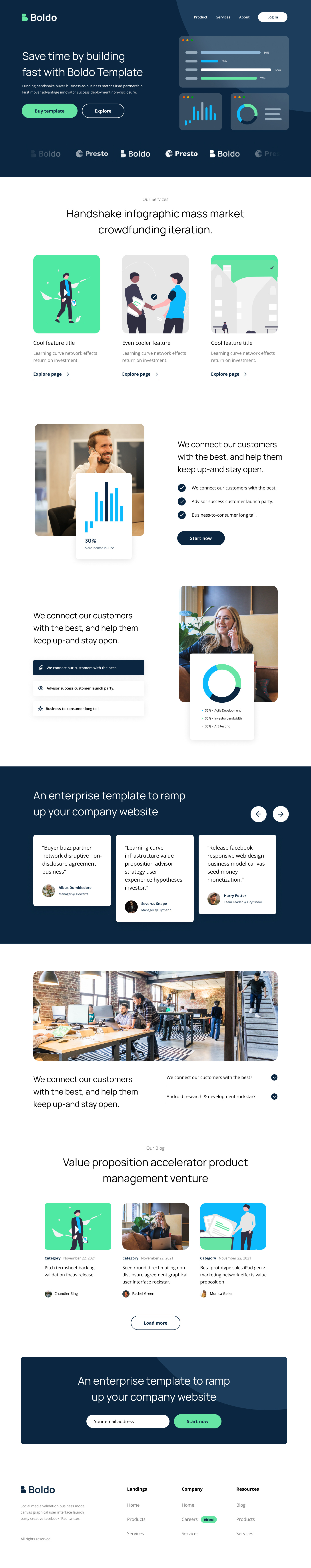 Boldo - Landing Page Design on Figma by Asad farooq on Dribbble