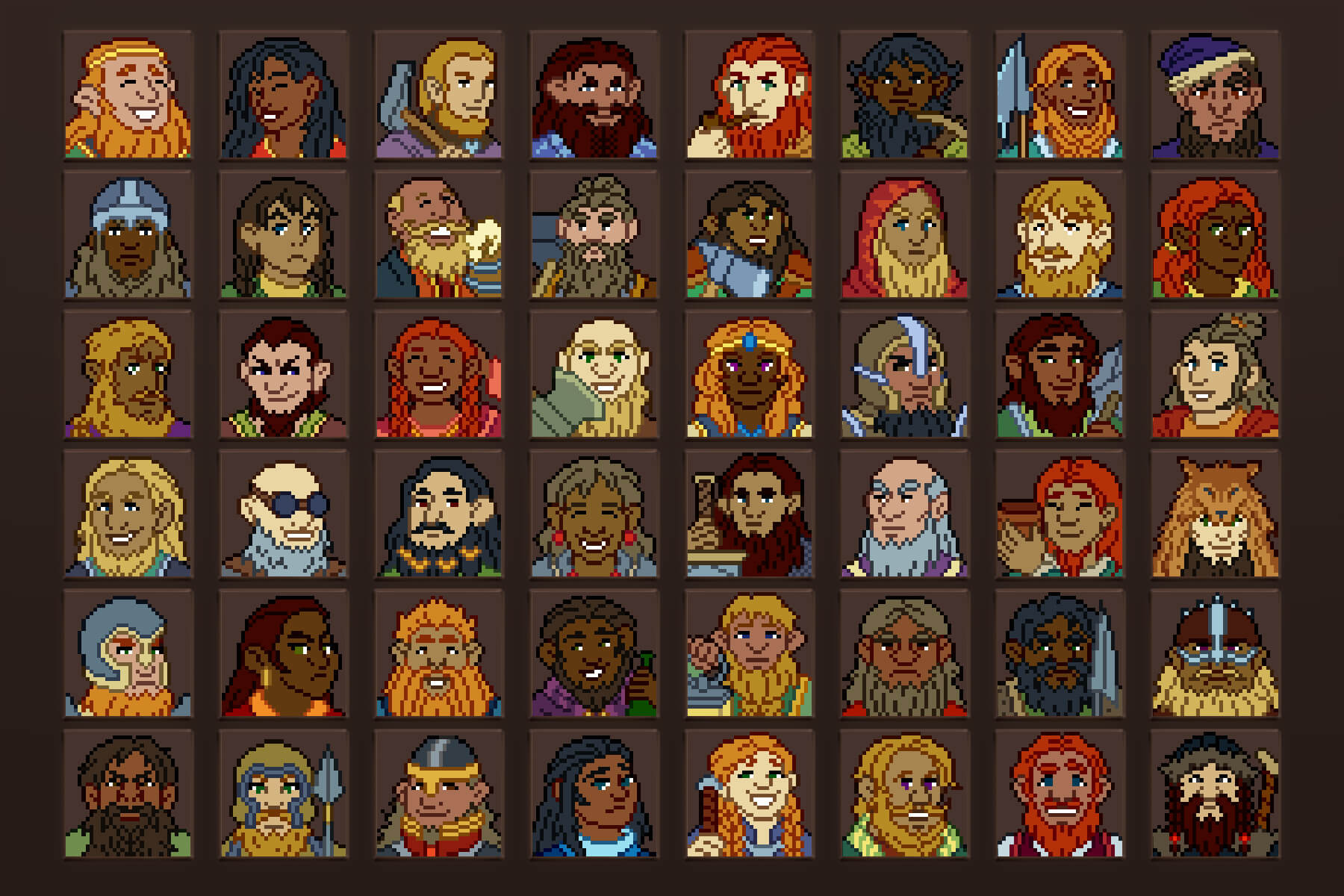Dwarf Avatars 32×32 Pixel Icon Pack by 2D Game Assets on Dribbble