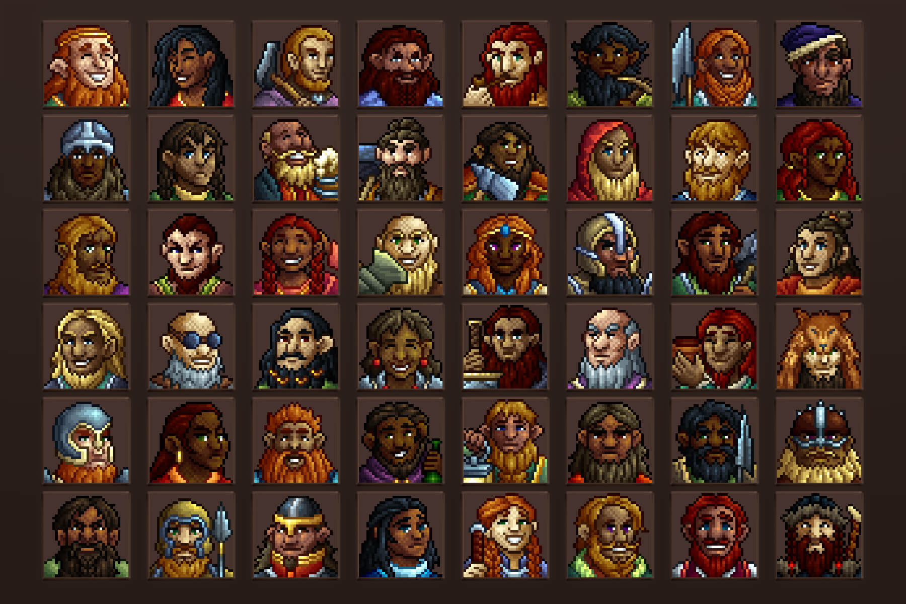 Dwarf Avatars 32×32 Pixel Icon Pack by 2D Game Assets on Dribbble